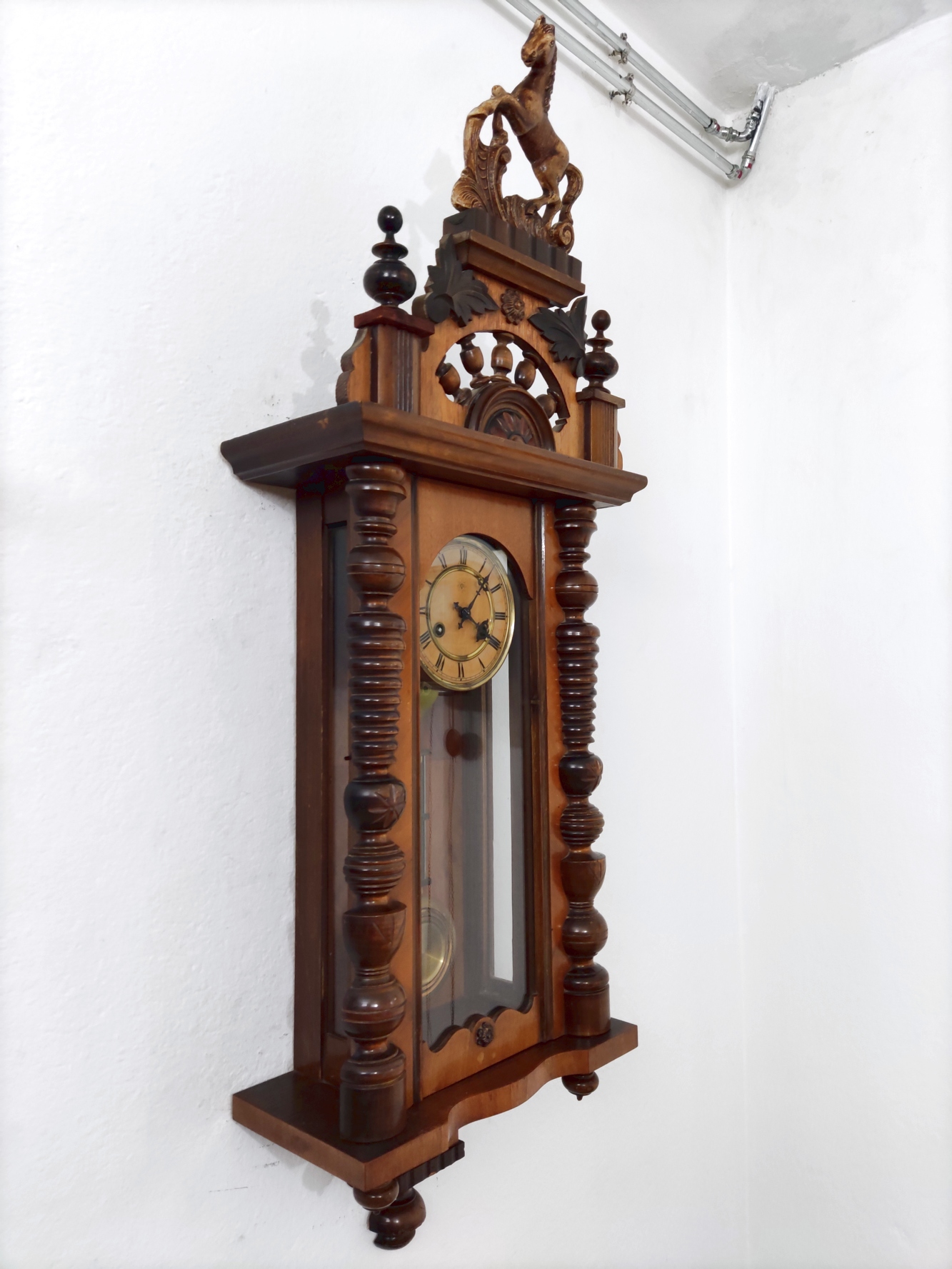 Antico orologio a pendolo Junghans 1890-1900 - Veroantico